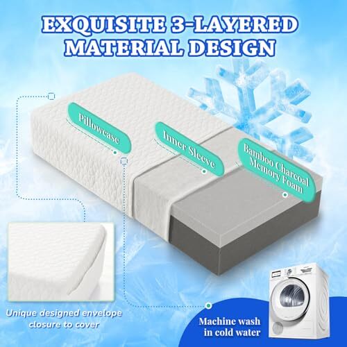 HARBOREST Ice Cube Cooling Pillow for Side Sleepers Assorted Colors ...
