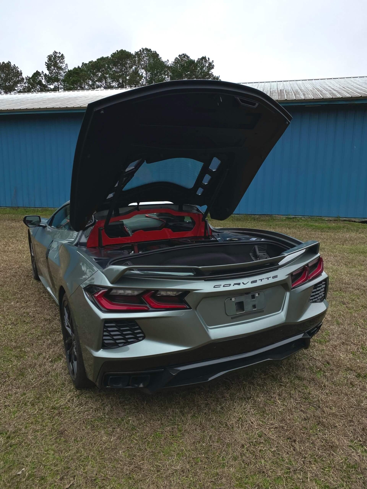 Custom Painted Rear Window Overlay Panel Surround for the 2020+ C8 ...