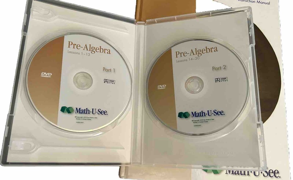 Math-U-See Pre-Algebra Set: Instruction Manual & DVDs 9781608260270| eBay