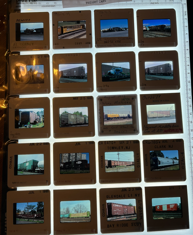 Lot of 100 Original Slides - RR FREIGHT CARS - (1977-2005) | eBay
