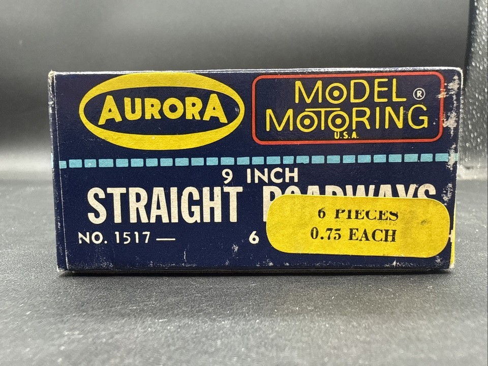 1960 Aurora Model Motoring USA Original Box #1517 9in MIXED STRAIGHT ...