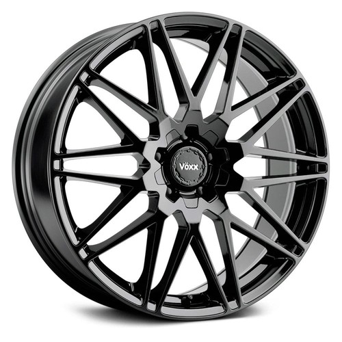 Voxx NICE Wheels 18x8 (40, 5x114.3, 73.1) Black Rims Set of 4 ...