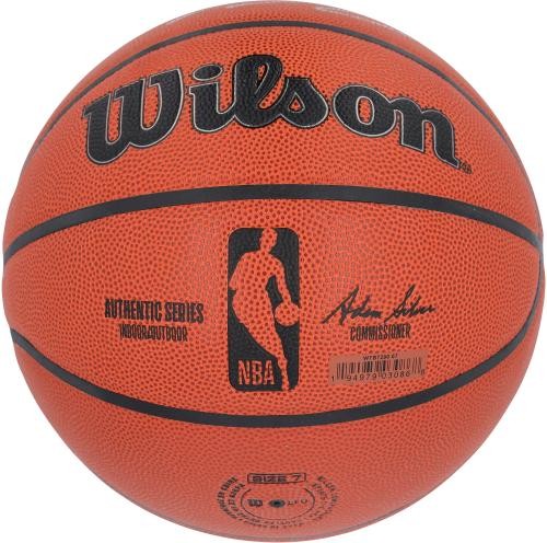 Karl-Anthony Towns and Jalen Brunson Signed Knicks Wilson Authentic ...