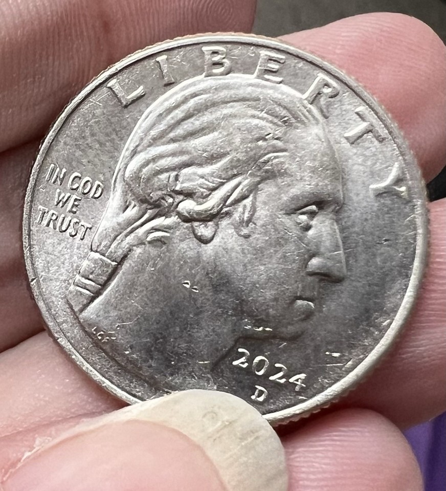 2024 D Error Hope Quarter, "In Cod We Trust" Mint Error NICE CIRCULATED ...