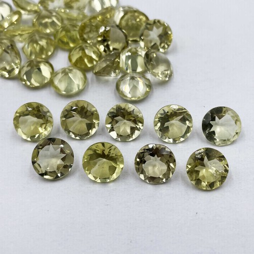 Quartz citron naturel taille ronde pierres précieuses en vrac lot 31 ...