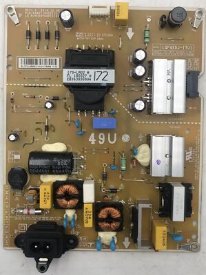 LG 49UK6090PUA 4K LED TV LGP49DJ-17U1 Power Supply Board- EAY64511101 ...