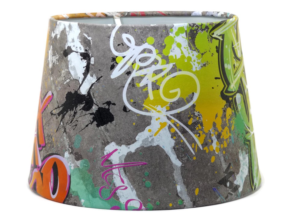 Graffiti Lampshade or Ceiling Light Shade Boys Girls Bedroom Urban ...