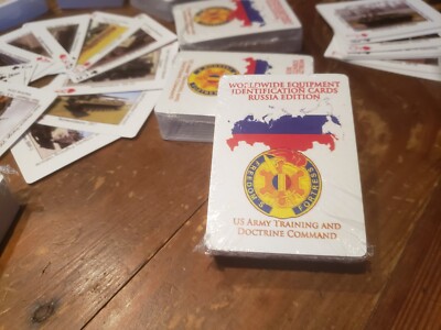 10 Decks US Army Training ID Playing Cards Russia Military Equipment ...