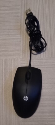 HP Optical USB Wired 2-Button Scroll Black Mouse Black HM01 | eBay