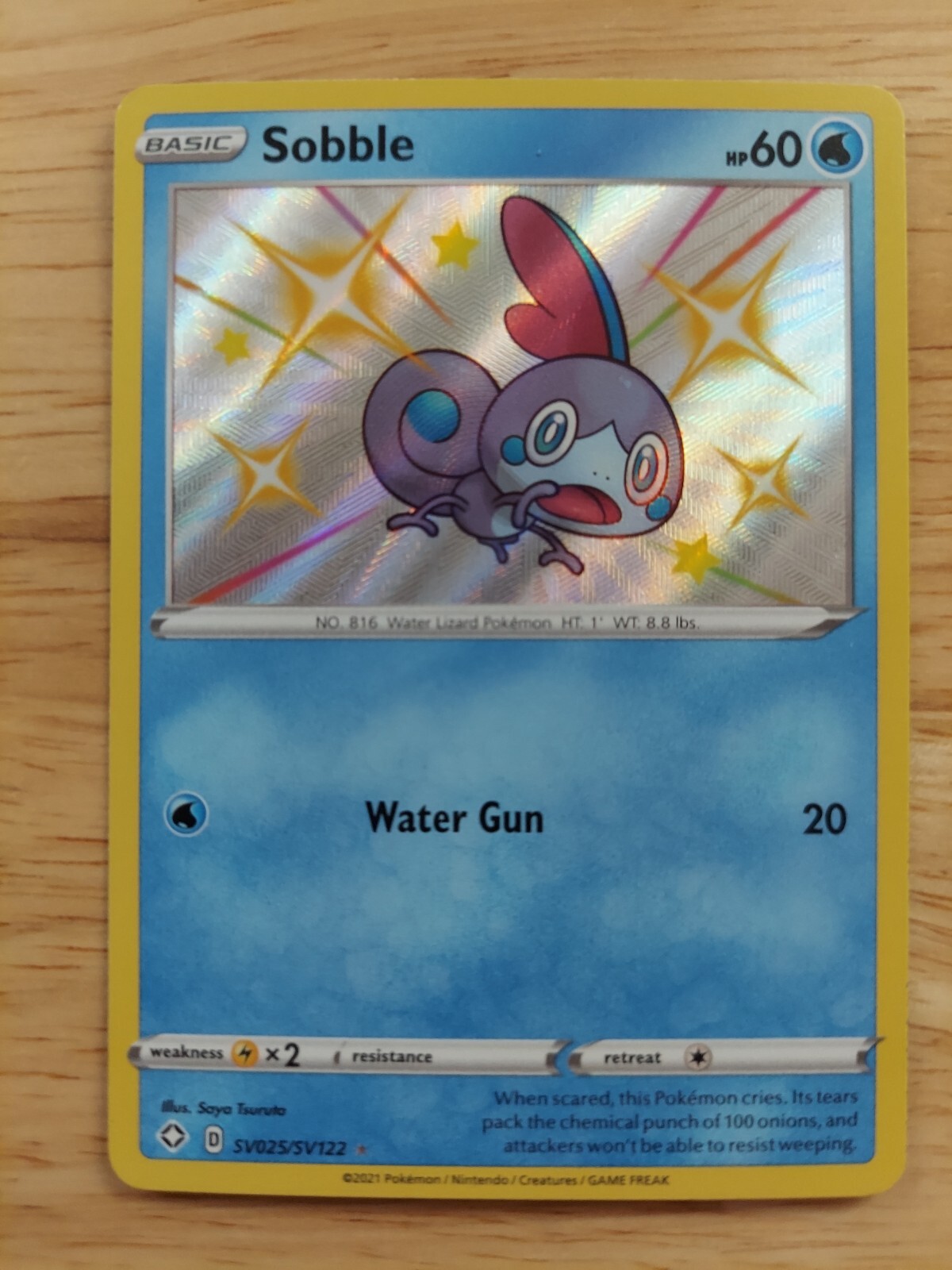 Sobble SHINY SV025/SV122 Shining Fates NM Holofoil Rare Pokemon Card | eBay