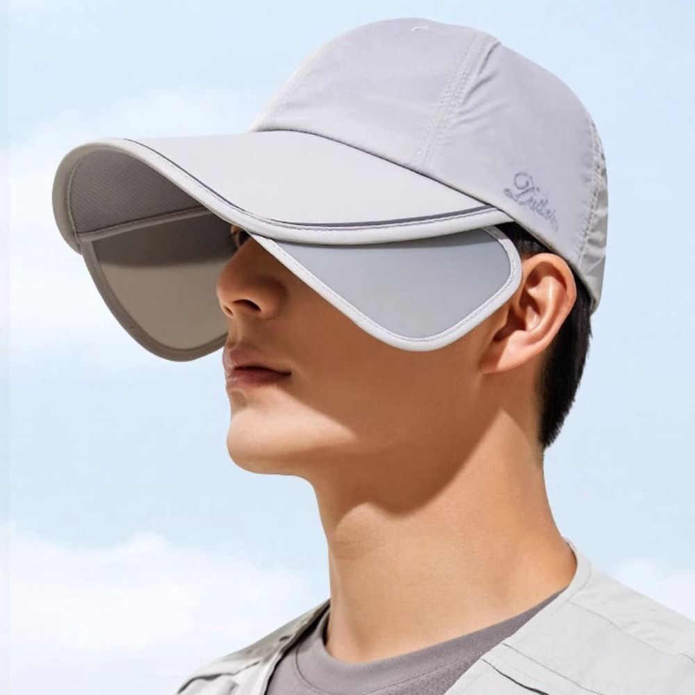 Summer Sunscreen Hat Men Women Thin Retractable Sun Hat Baseball Cap | eBay