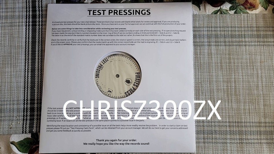 Trickstyle Vinyl Record Soundtrack LP Test Pressing Press VGM Kurtis ...