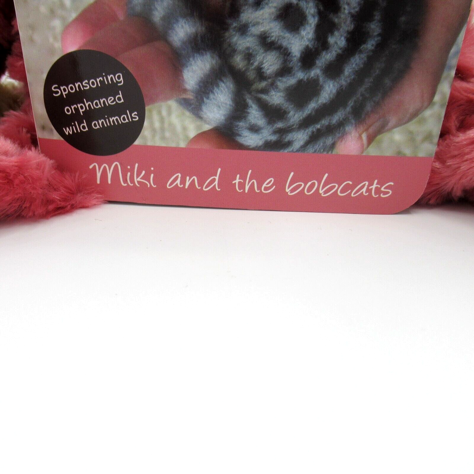 OOMFY PLUSH GENET Pink Wild Cat Ringed Tail 19" Stuffed w/ True Stories ...