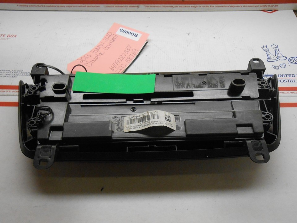 13 BMW 320 climate control 64119287337 9287337 ic# 58769 RG0089 | eBay