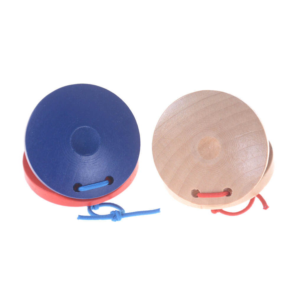 Kid Wooden Castanet Toy Children Musical Percussion Instrument TOY ...
