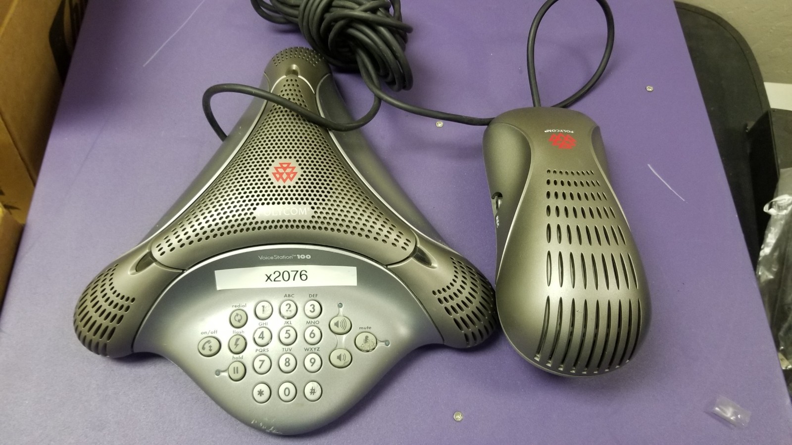 PolyCom VoiceStation 100 Conference Speakerphone 2201-06846-001 with ...