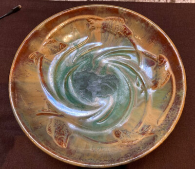 Rare Fulper Art Pottery Leaping Fish Bowl | eBay