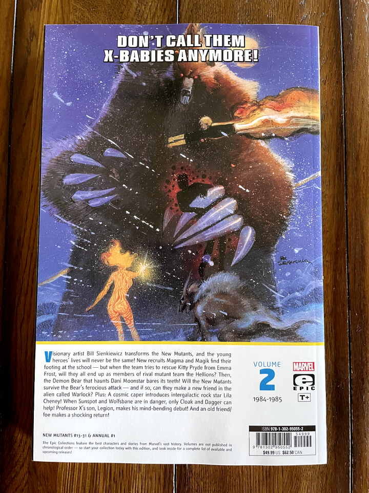 MARVEL EPIC COLLECTION THE NEW MUTANTS DEMON BEAR SAGA TPB ...