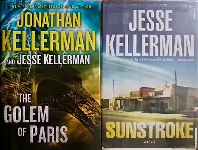 2 HB Books by Jesse & Jonathan Kellerman: The Golem of Paris & Sunstroke | eBay
