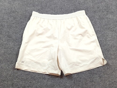 Fabletics Shorts Mens Large Ivory Fundamental Athletic Gym Bone Lined ...