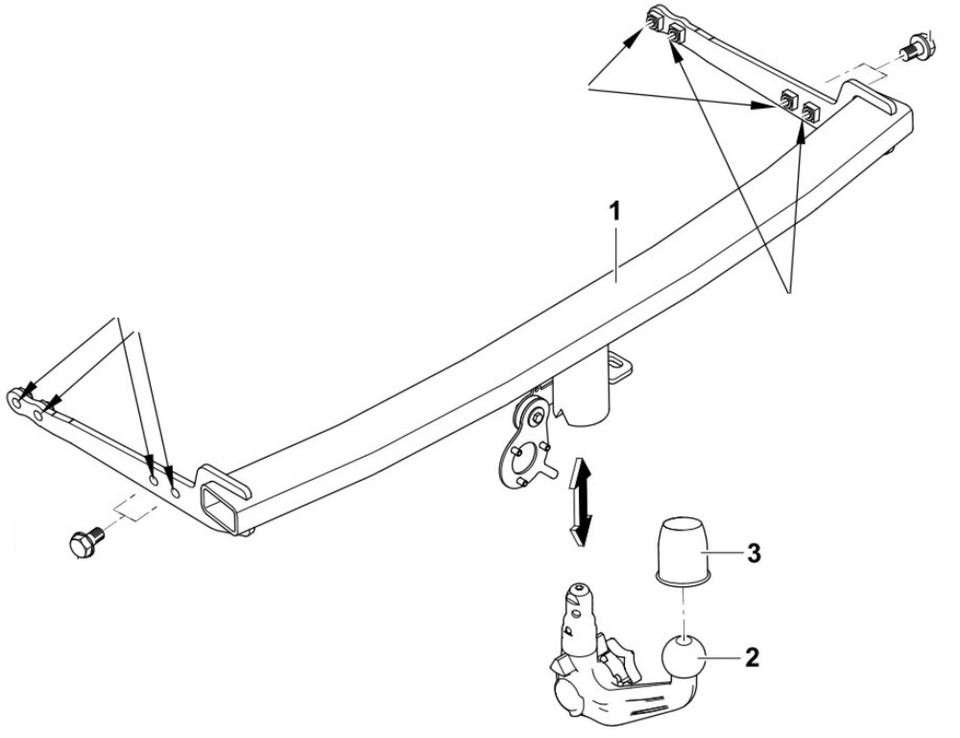 AHK Westfalia für Audi Q2 ab 16 vertikal abnehmbar + 7-pol ECS ES SPEZ ...
