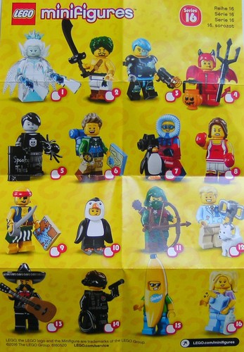 LEGO 71013 Minifigura Serie 16 las 16 figuras de colección diferentes ...