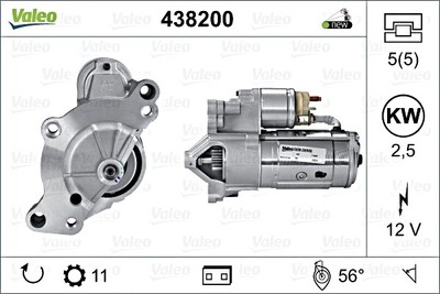 CITROEN C6 C4 C1 MITSUBISHI PEUGEOT 407 VALEO Starter Motor 12V 1.4-2 ...