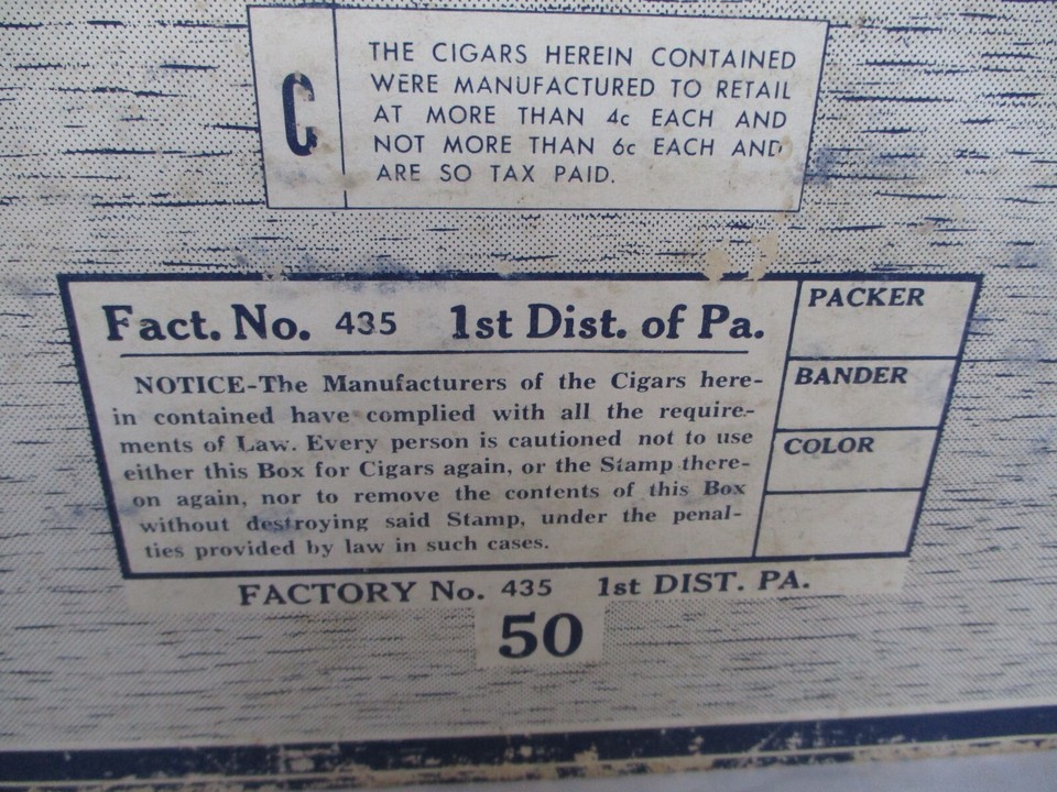 R.J. Jr. Rum-Soaked Crooks Vintage EMPTY Cigar Box with Lid. Great ...