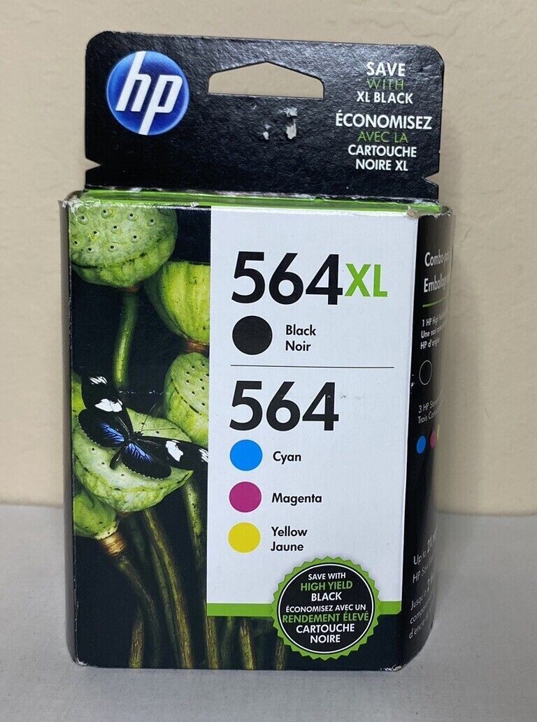 HP 564Xl Black & 564 Color Standard Ink Cartridges NEW 889894153593 | eBay