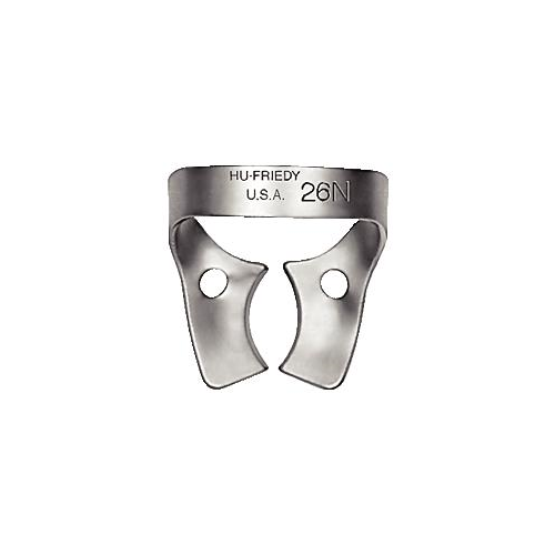 Hu-Friedy RDCM26N Rubber Dam Dental Clamp #26N Wingless Satin Steel ...