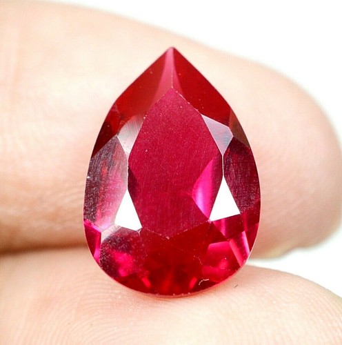 VVS 5.40 Ct Naturel Birmanie Rouge Rubis Poire Forme Pierre Précieuse En... | eBay
