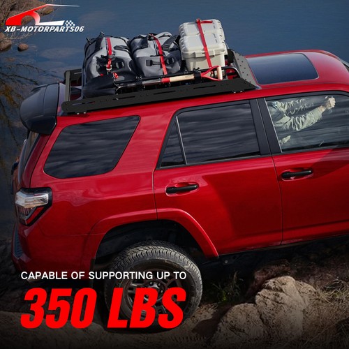 3/4-Length Roof Rack Cargo Carrier Basket For 2010-2024 Toyota 4Runner ...