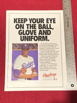 Rawlings Baseballs And Sports Equipment 1989 Print Ad | eBay