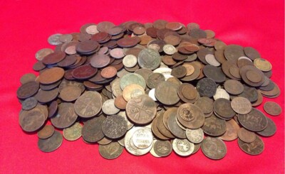 (5) DIFFERENT 1800s OLD WORLD COINS from Estate - Worldwide Foreign ...