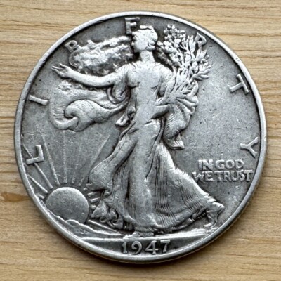 1947-P Walking Liberty Half Dollar, Very Fine Coin | eBay