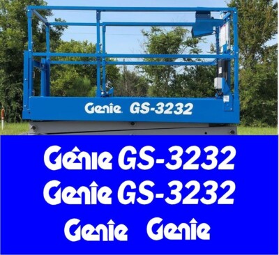 4pcs Decal Kit for Genie GS-3232 Decal Kit Scissor Lift Stickers USA ...