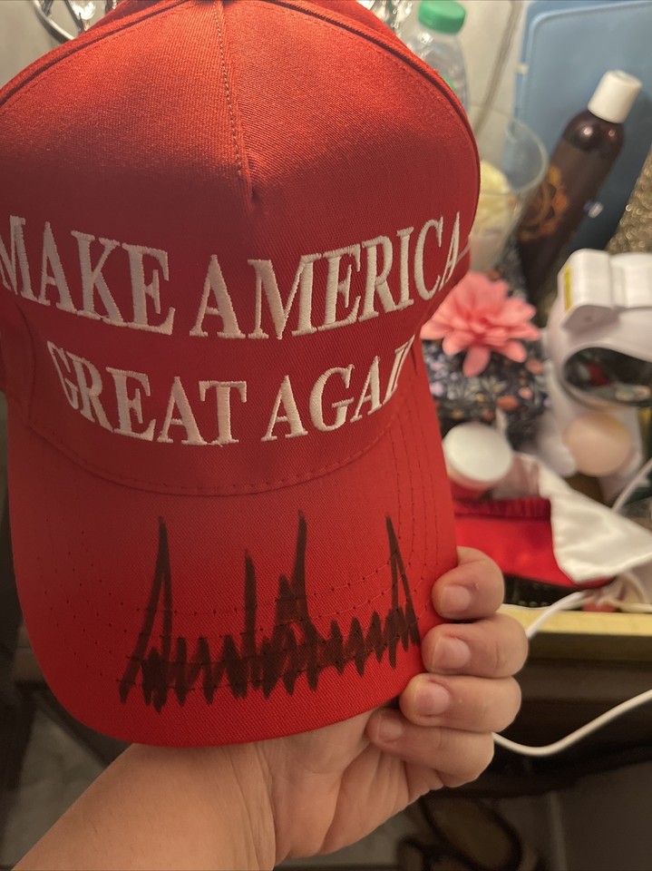 Official MAGA HAT Signed By DONALD TRUMP | eBay