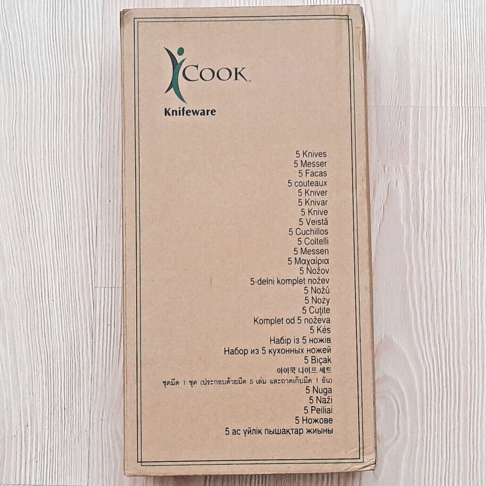 iCook Set 5-Piece Knifeware + Sharpener + Scissors %100 Authentic Amway ...