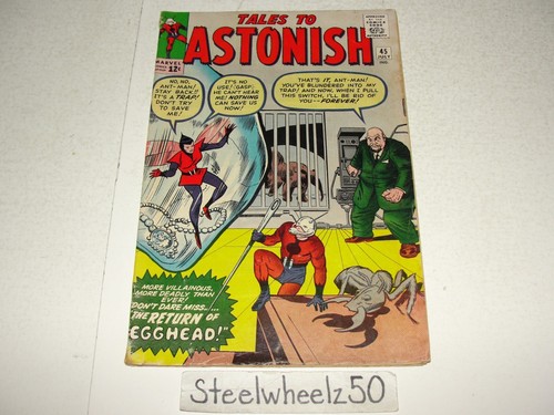 Tales To Astonish #45 Comic 1963 Marvel 2nd Wasp Egghead Ant-Man Stan ...