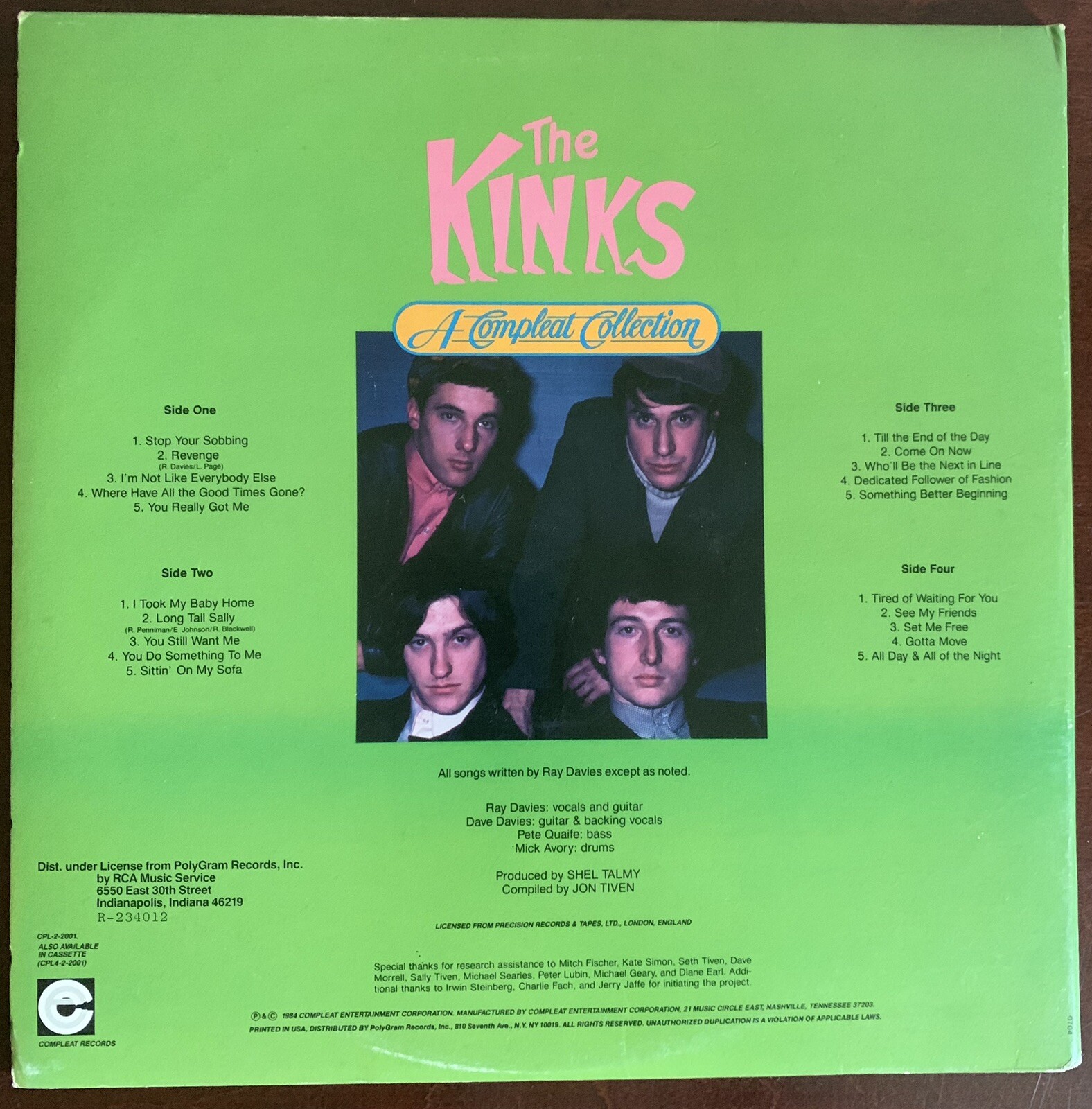 The Kinks: The Compleat Collection - Vinyl, 2XLP, Gatefold, R-234012 ...