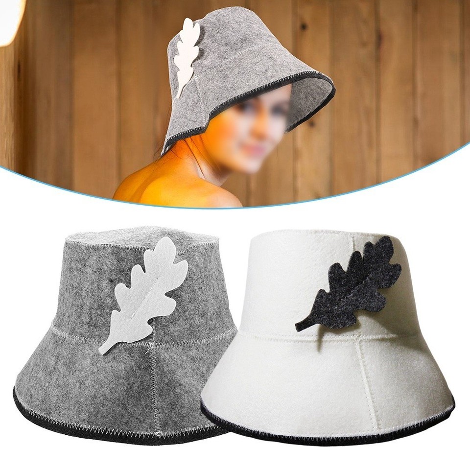 Water Absorbent Hat Felt Sauna Cap Sauna Bucket Hat Comfortable And ...