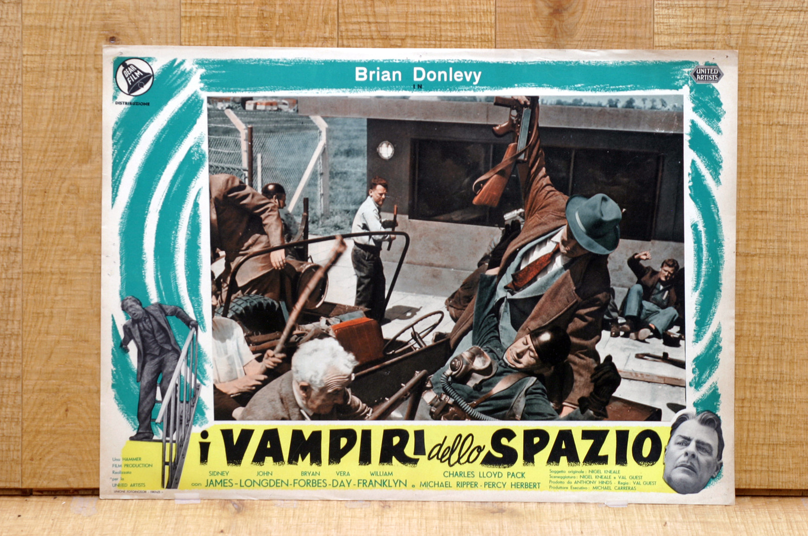 VAMPIRI DELLO SPAZIO fotobusta poster Hammer Horror Sci Fi Quatermass ...