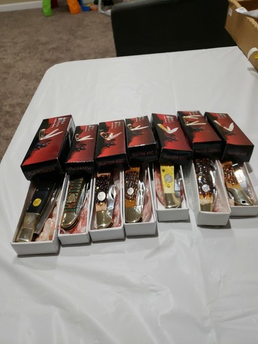 Lot Of 7 Frost Cutlery Steel Warrior Pocket Knives | eBay