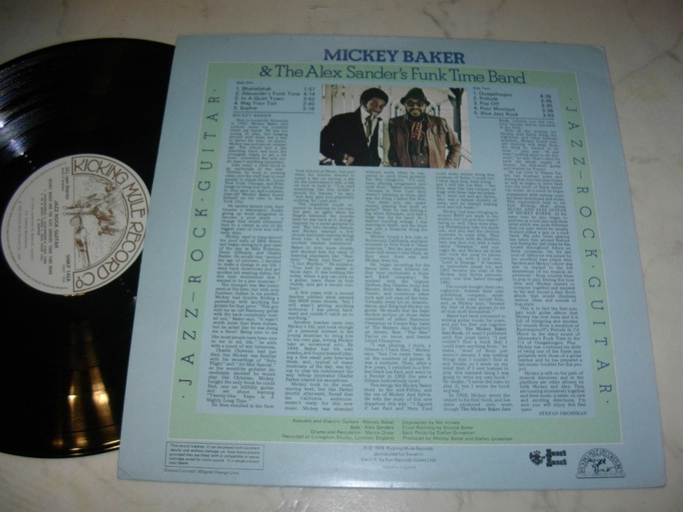 Mickey Baker & The Alex Sanders Funk Time Band Jazz Rock Guitar Mule ...