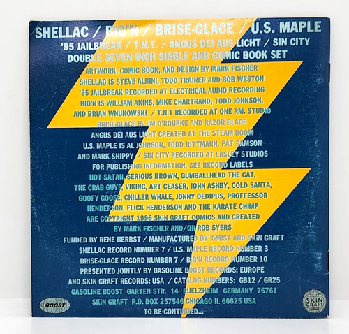 VINTAGE 90'S ATLANTA PUNK SCENE 7" DOUBLE EP 1996 SHELLAC BIG'N BRISE ...