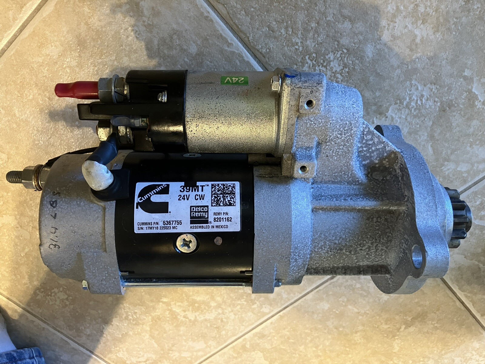 Cummins Marine 24v Starter 39MT 5367755 New | eBay
