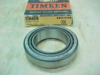 NOS Timken 33462 Cup / 33287 Cone Precision Tapered Roller Bearing Set ...