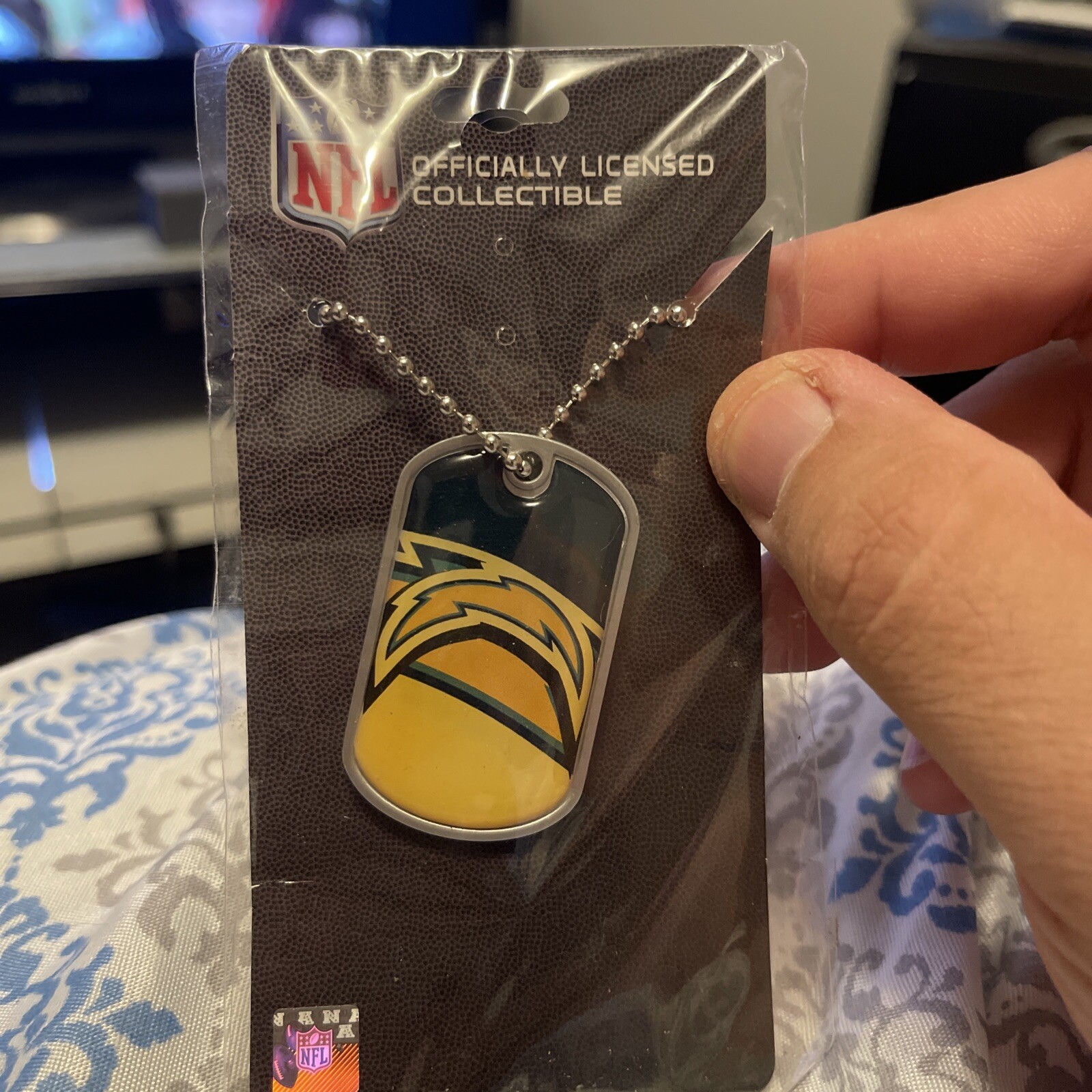 Los Angeles Chargers Dome Dog Tag Necklace NFL | eBay