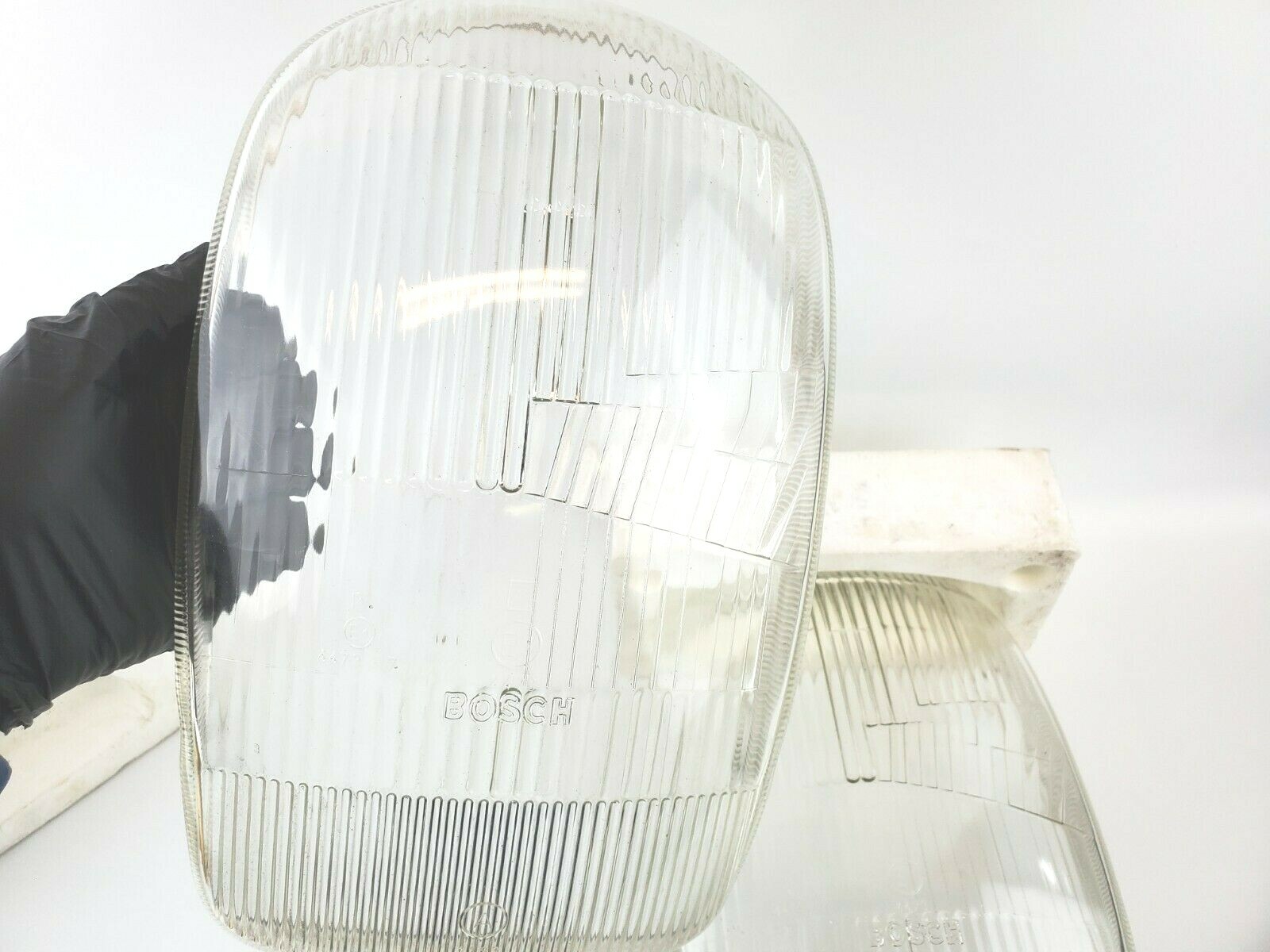 NOS Pair Bosch Glass Headlight Lens L+R Mercedes 63-71 W113 SL Pagoda ...