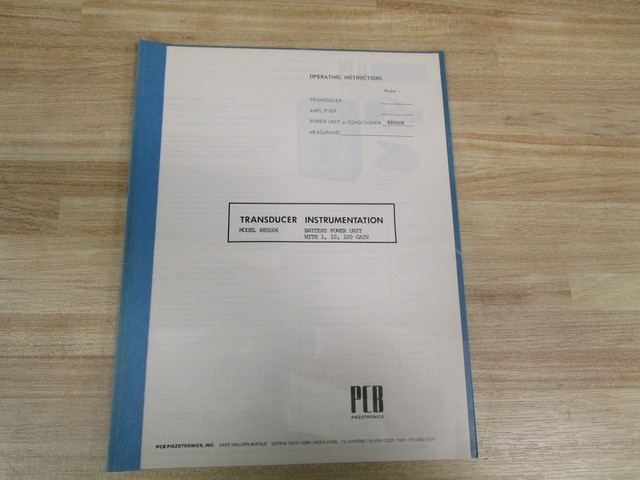 PCB PIEZOTRONICS Model 480D06 Power Unit 27vdc 2ma for sale online | eBay